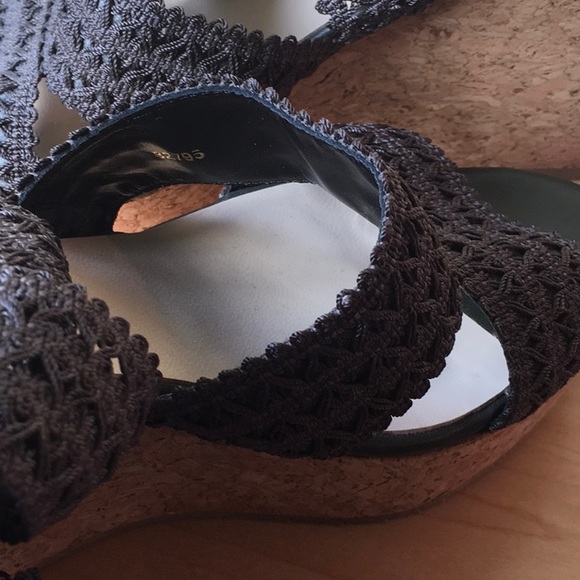 LK Bennett | Shoes | Lk Bennett Cork Wedges Army Green | Poshmark